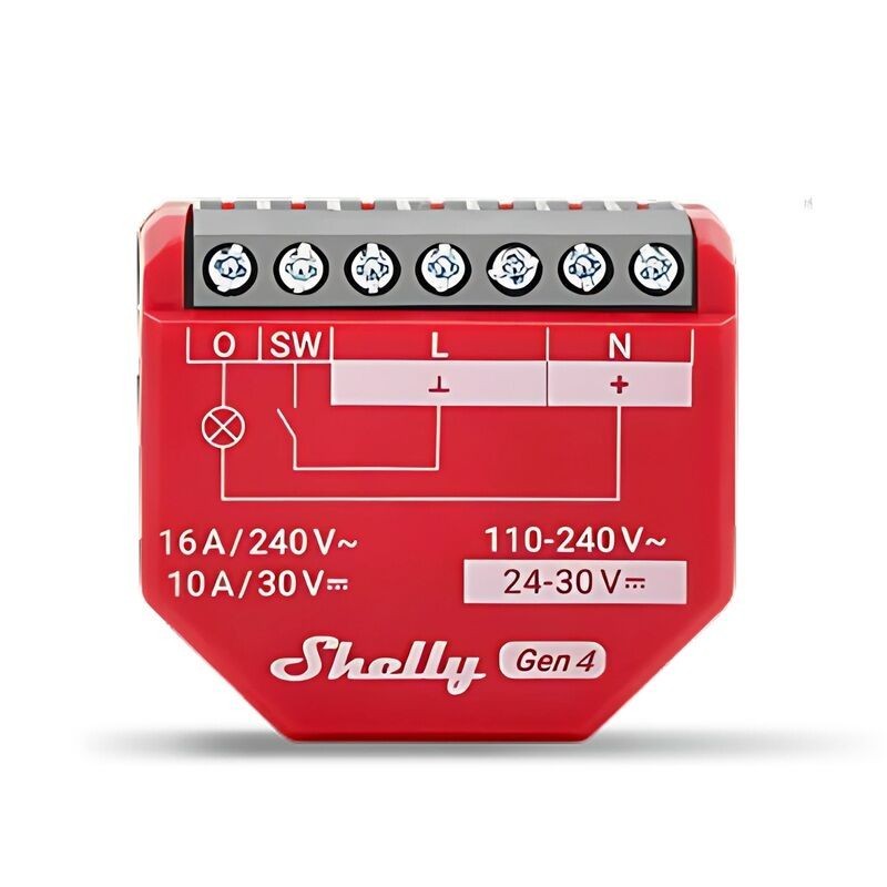 Shelly 1PM Gen4 - Módulo Interruptor WIFI / Bluetooth / Zigbee / Matter ...