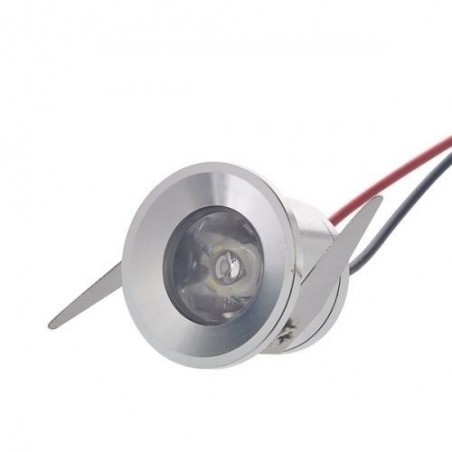 Mini Spot LED MAXLED 1W Redondo Alumínio Luz Natural (4000K)