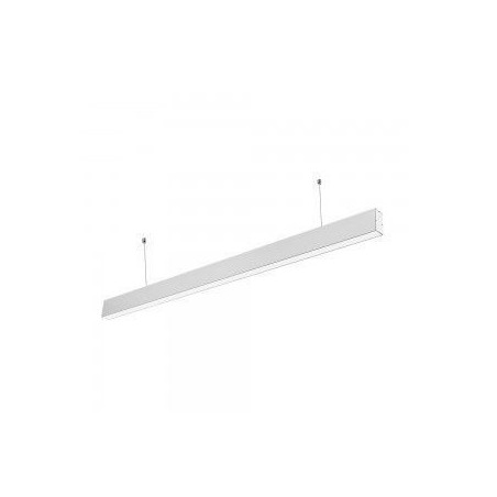 Luminária LED Linear Suspensa LUMIARQ Lussoro 40W 1138mm Cinza Luz ...